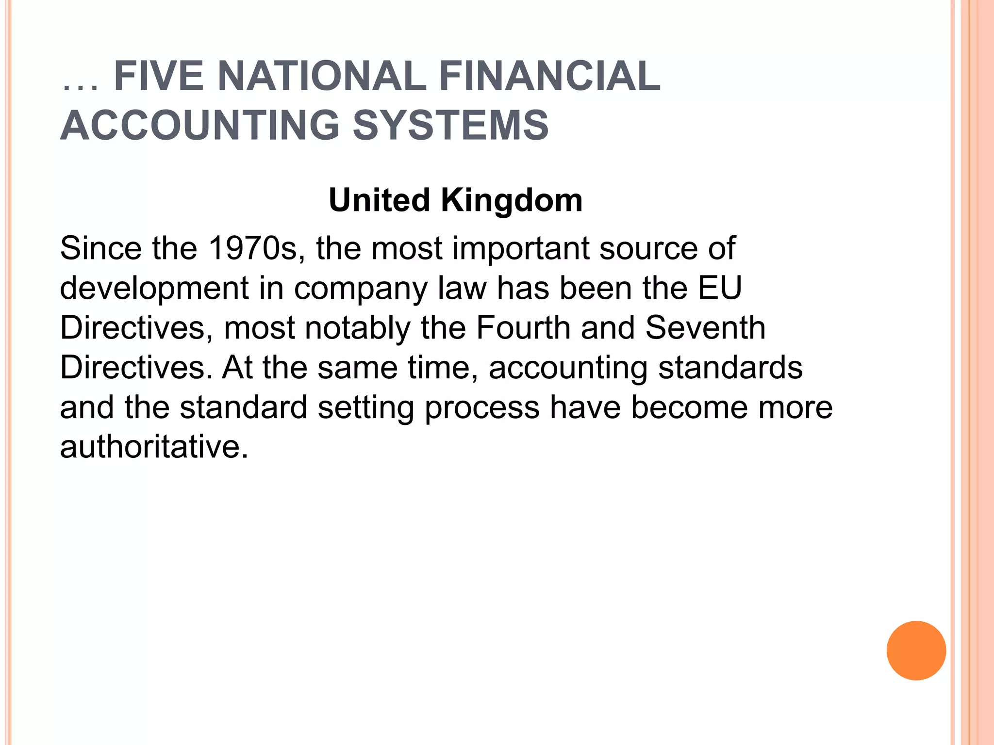 International accounting comparative accounting Europe (ch3) | PPTX