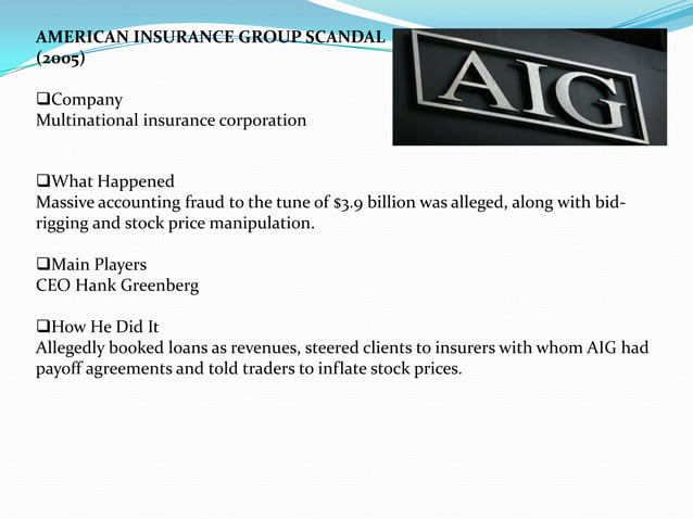 International accounting scandals | PPTX