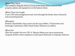 International accounting scandals | PPTX