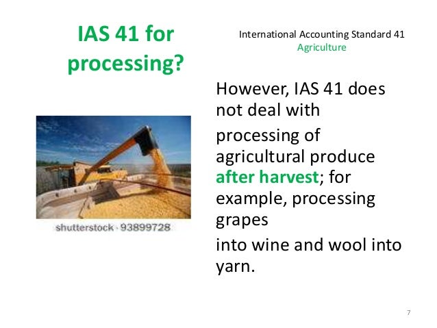 International accounting standard 41 agriculture