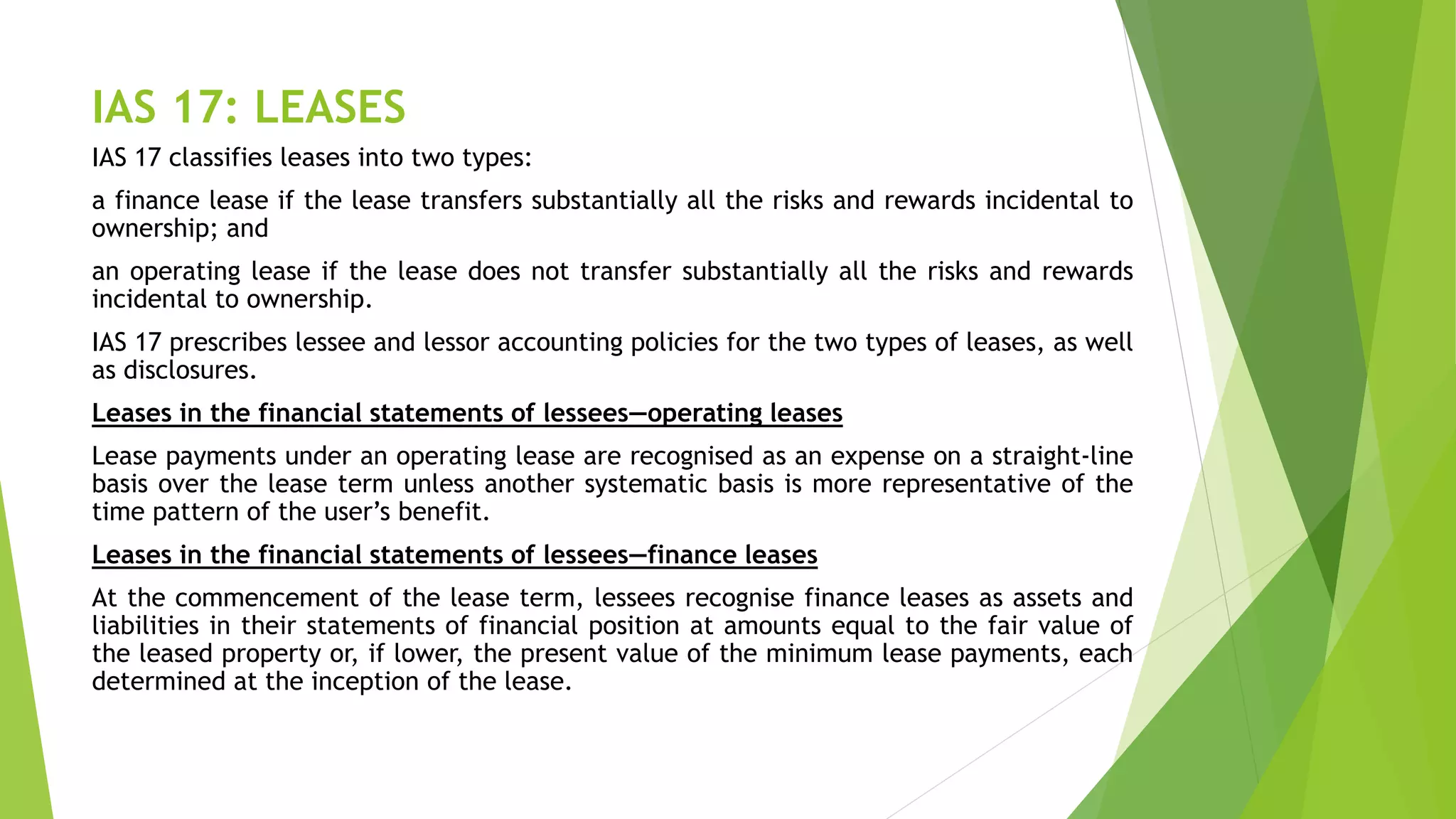 International accounting standard (ias) | PPTX
