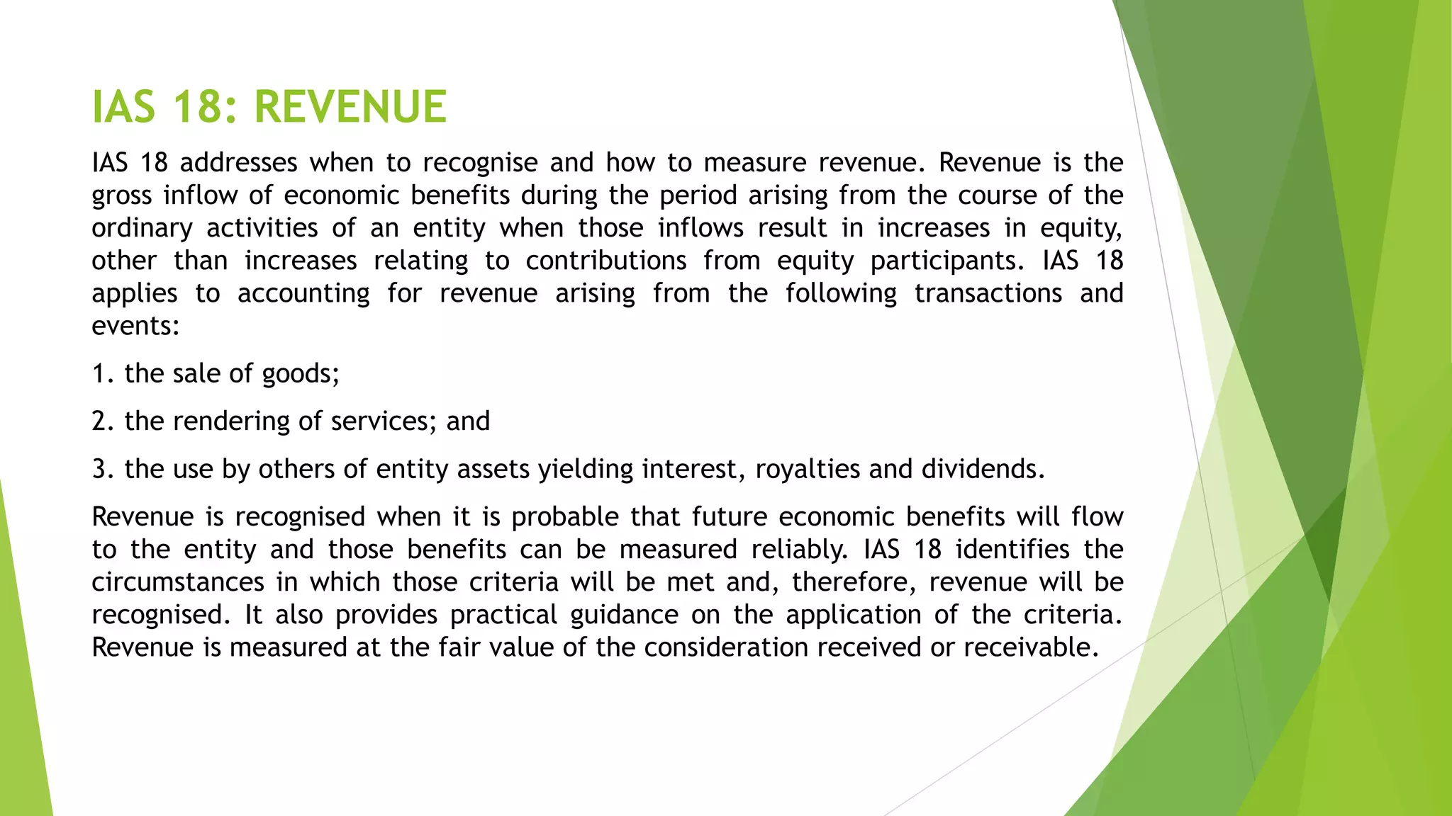 International accounting standard (ias) | PPTX