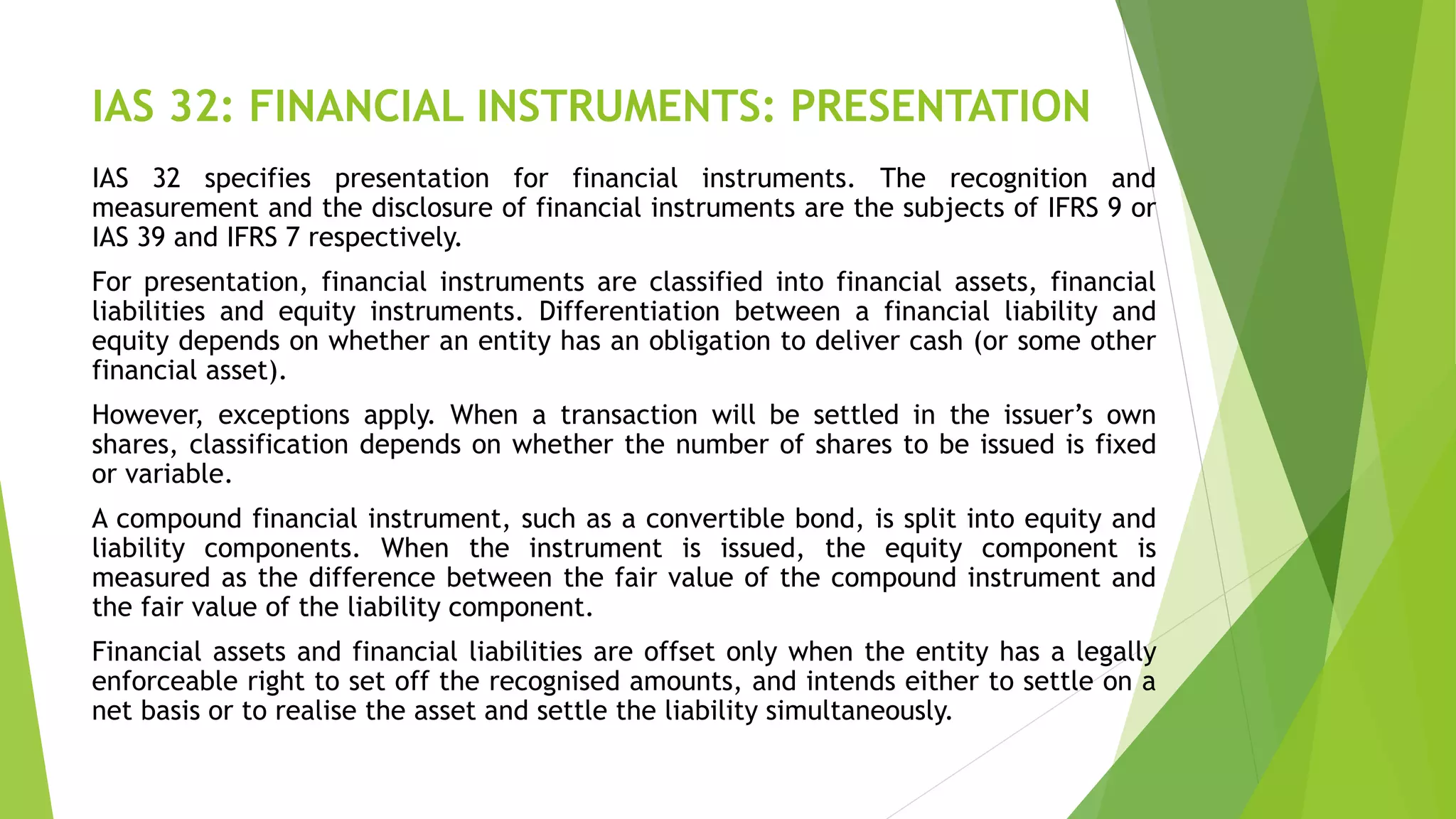 International accounting standard (ias) | PPTX