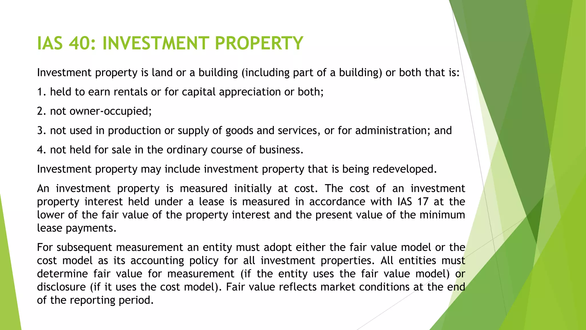 International accounting standard (ias) | PPTX