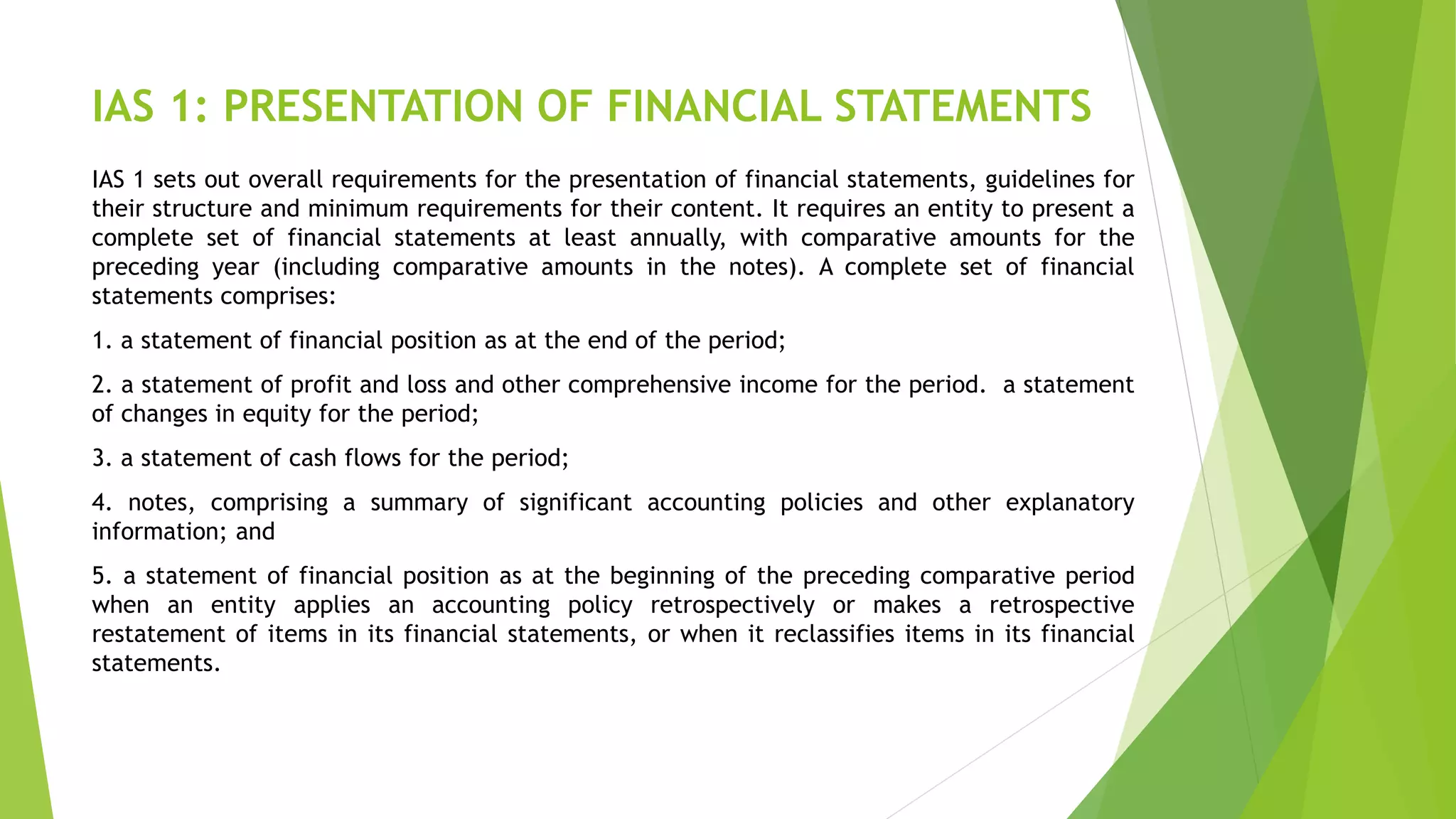 International accounting standard (ias) | PPTX