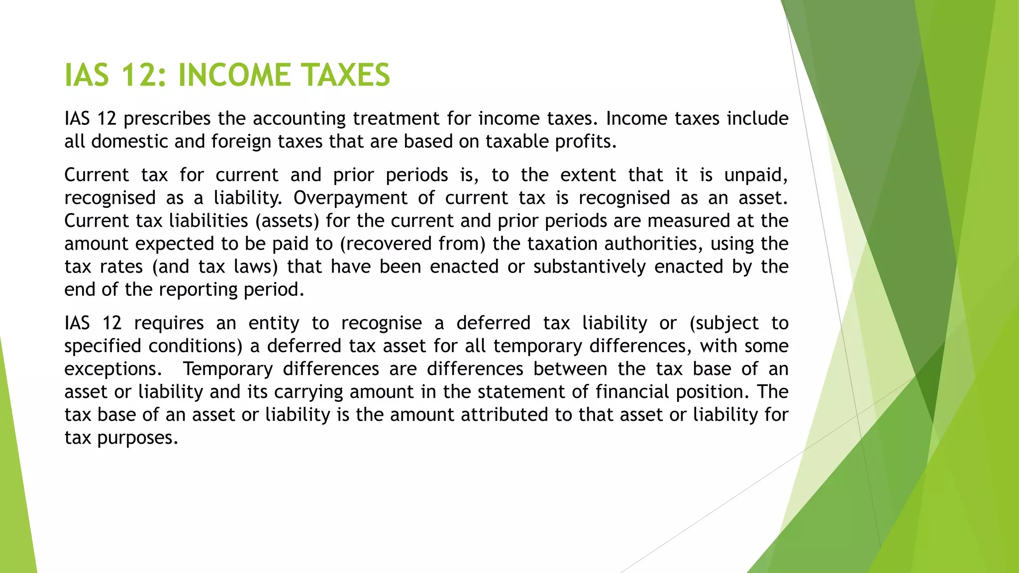 International accounting standard (ias) | PPTX