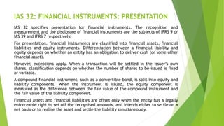 International accounting standard (ias) | PPTX