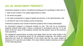International accounting standard (ias) | PPTX