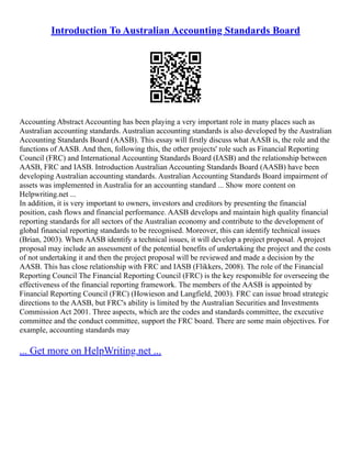 International Accounting Standards | PDF