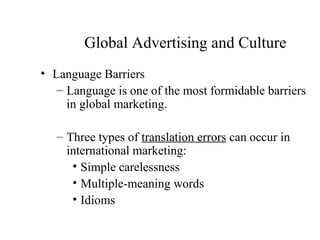 International Advertising | PPT