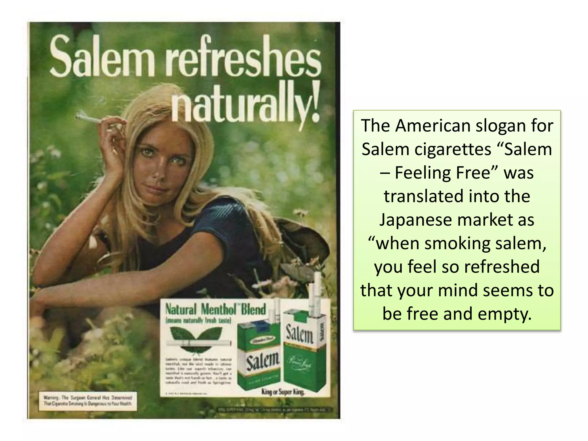 International advertising...top blunders | PPT