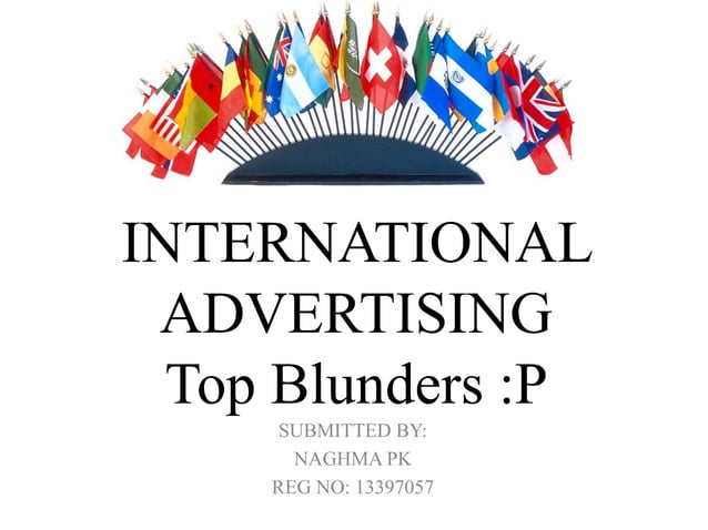 International advertising...top blunders | PPT