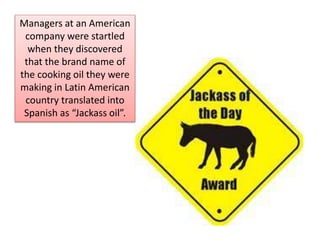 International advertising...top blunders | PPT