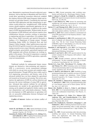 [International agrophysics] ground penetrating radar for underground ...