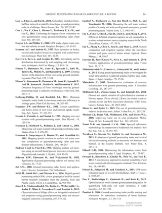 [International agrophysics] ground penetrating radar for underground ...