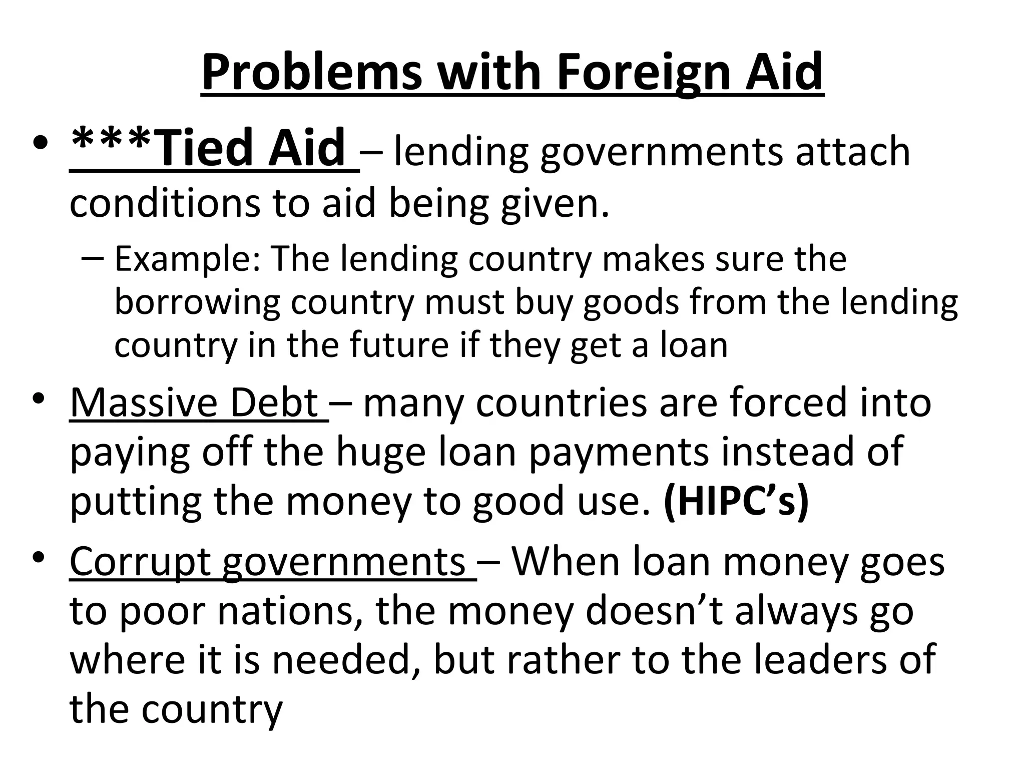 International aid | PPT