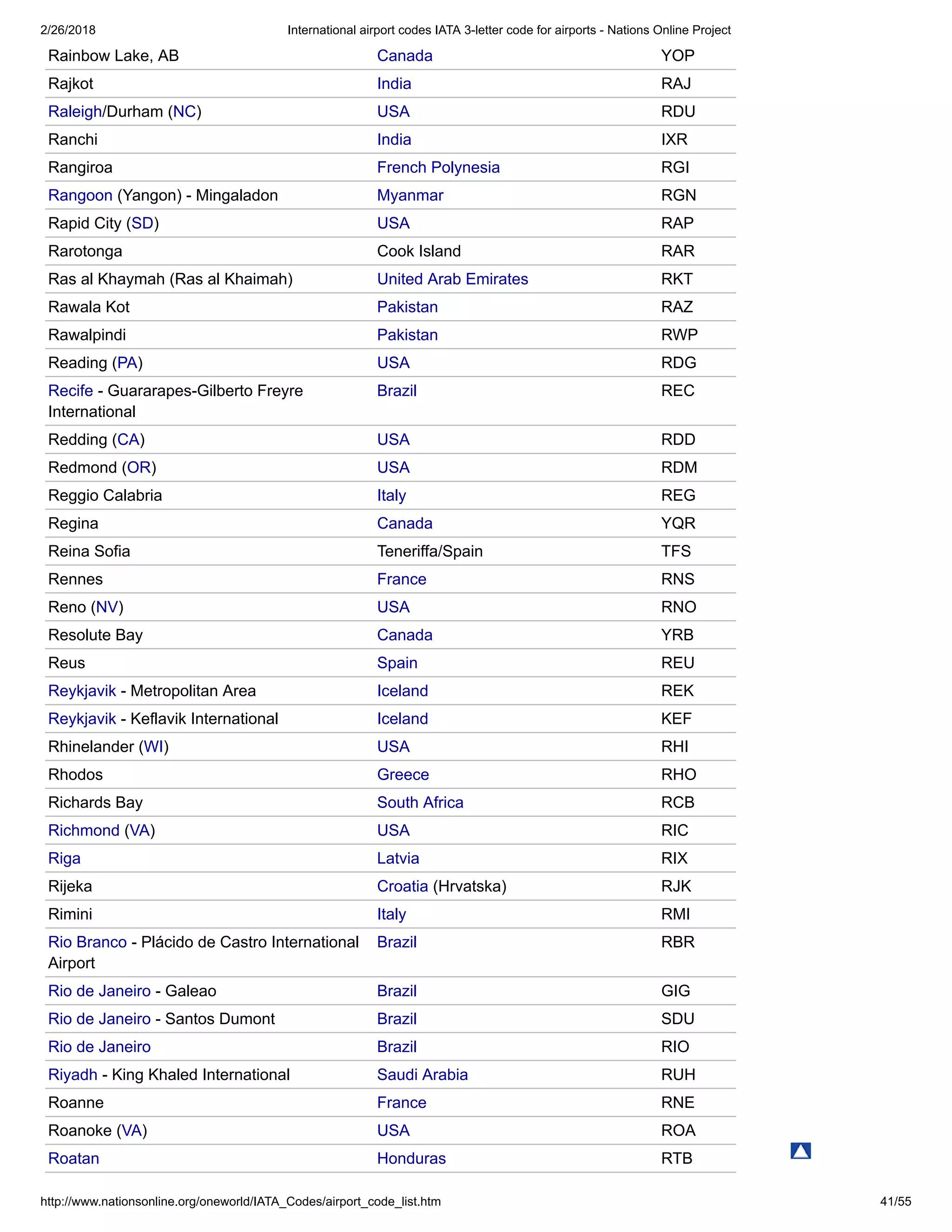 International airport codes iata 3 | PDF
