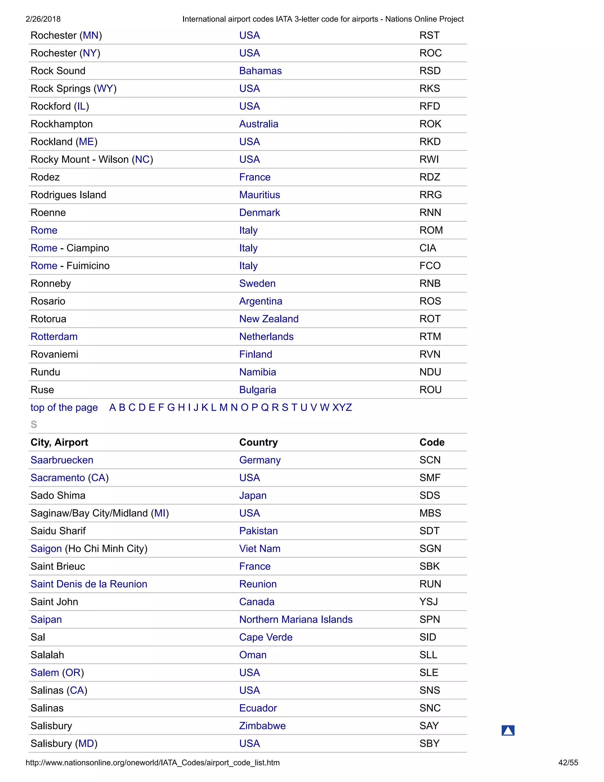 International airport codes iata 3 | PDF
