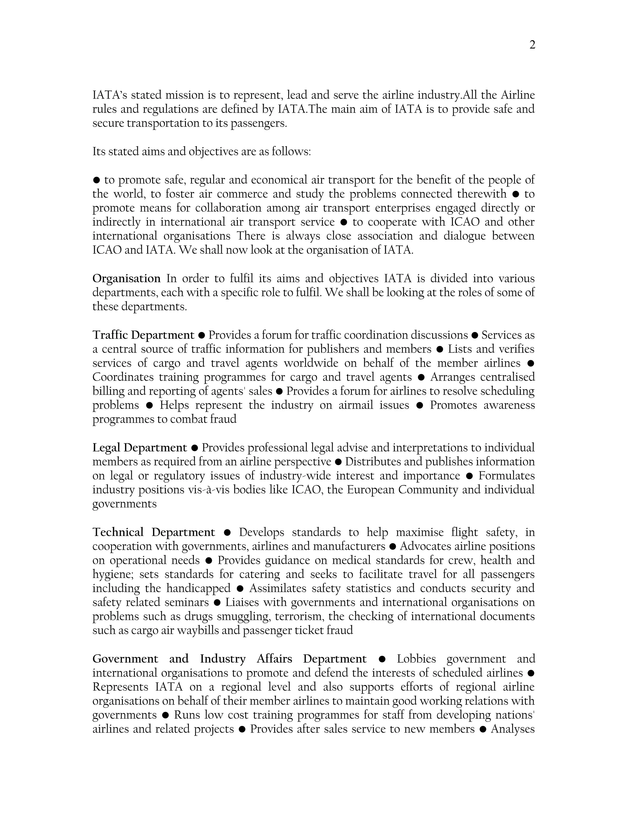 International air transport association | DOC | Air Travel | Travel Type