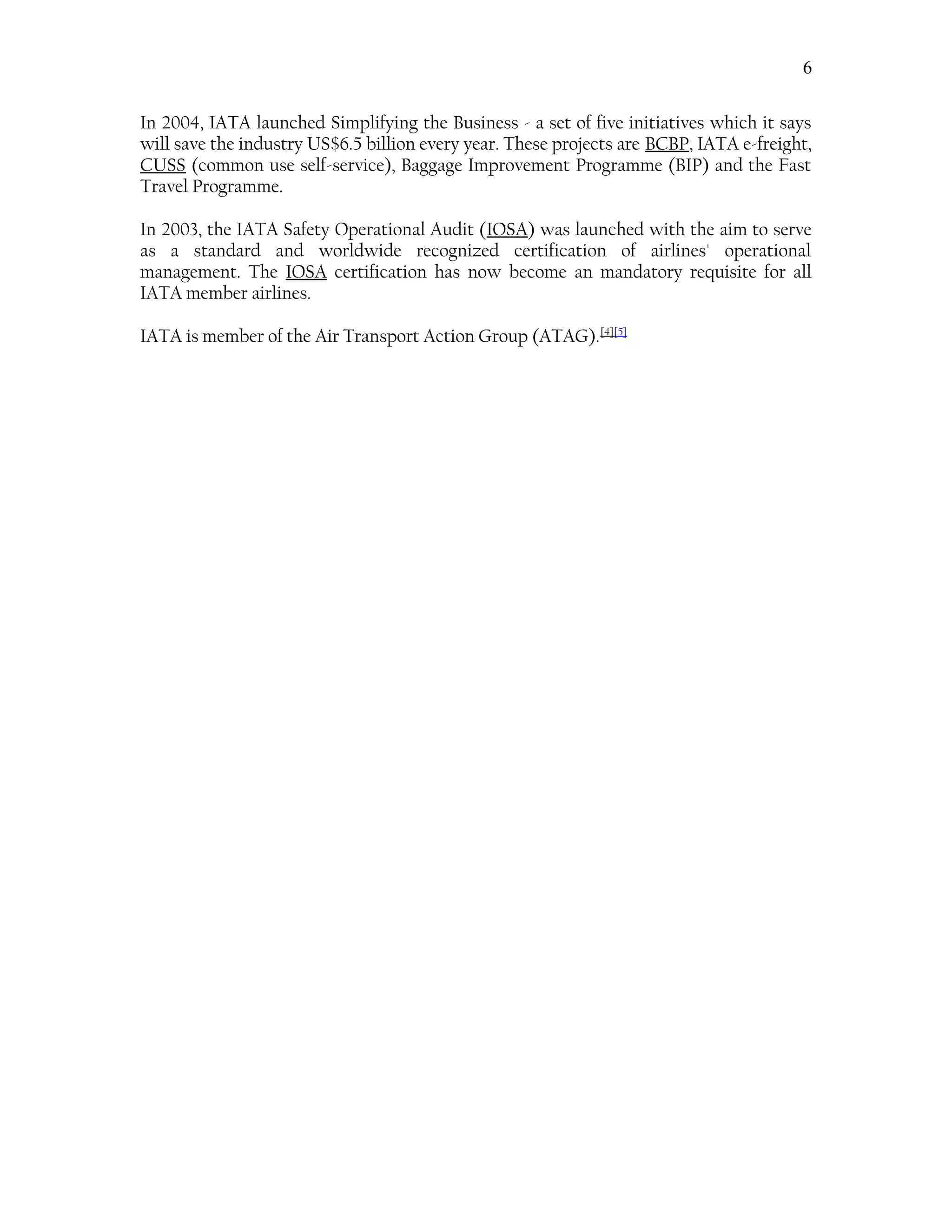 International air transport association | DOC | Air Travel | Travel Type