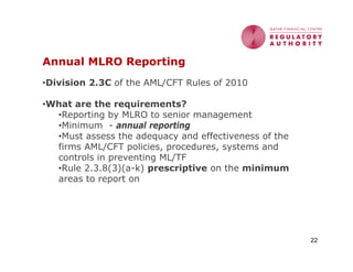 International aml standards qatar case [compatibility mode] | PPT