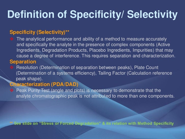 International Analytical Methodology