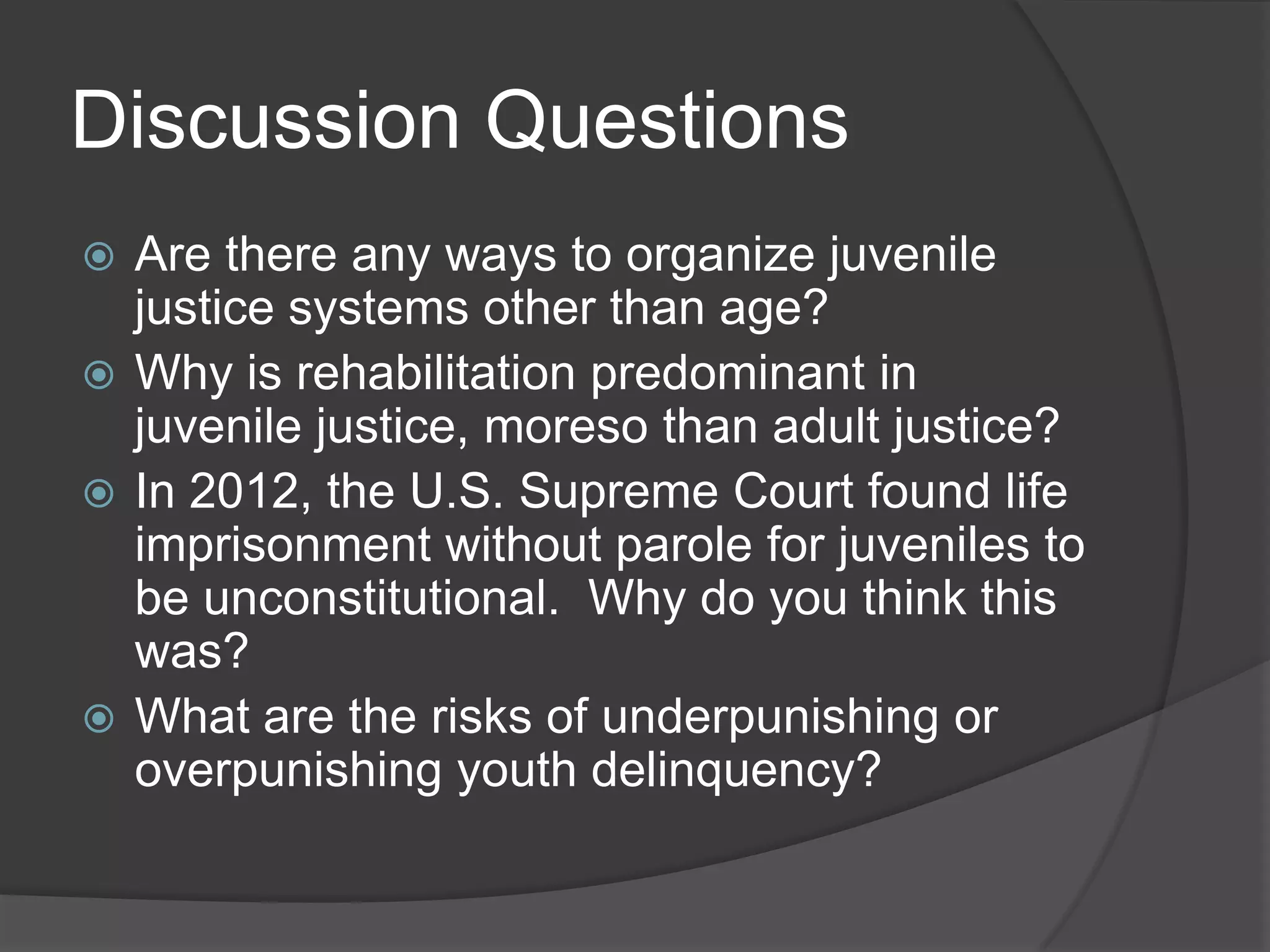 International and comparative juvenile justice | PPTX