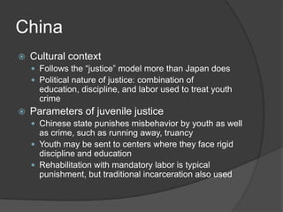 International and comparative juvenile justice | PPTX
