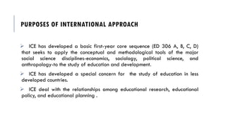 International approach in comparative education | PDF