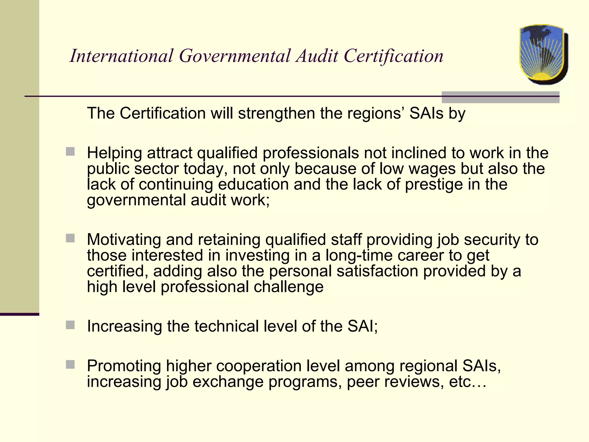 International audit certification | PPT