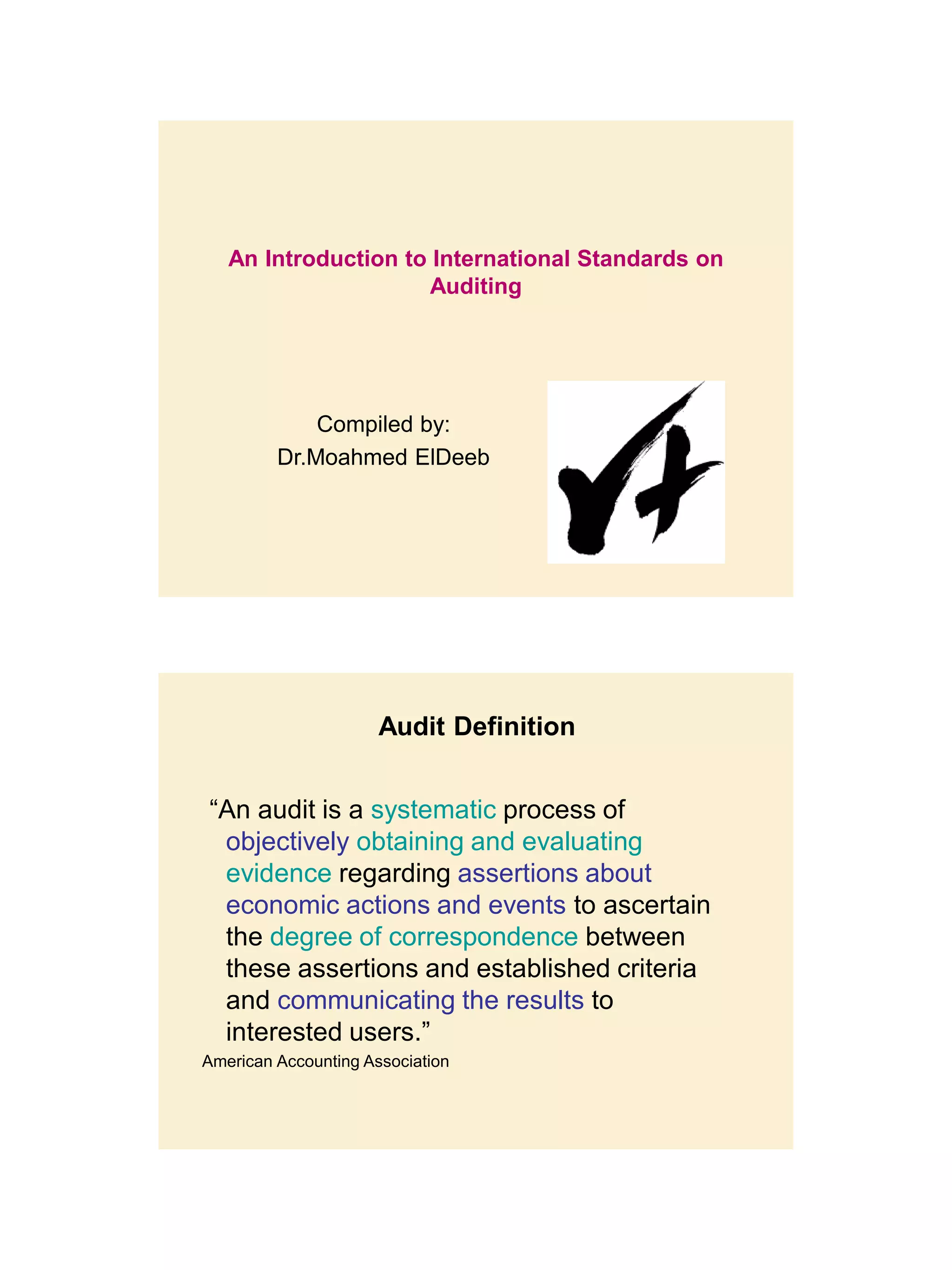 International auditing overview(modified 1) | PDF