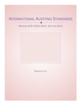 International Auditing Standards (ISA) | PDF