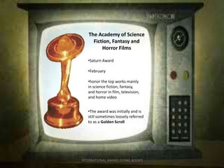 International Award Giving Bodies | PPTX