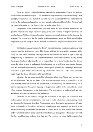 International baccalaureate tok essay_there can be no knowledge without ...