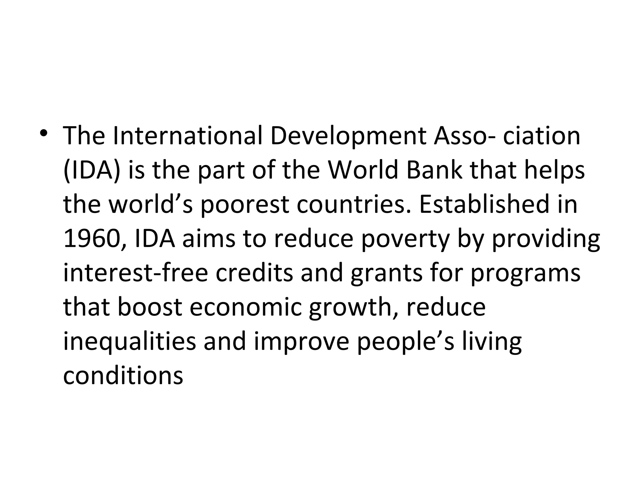 International Bank For Reconstruction And Development | PPT