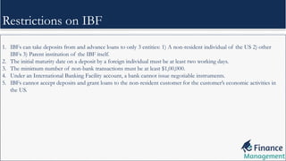 International Banking Facility | PPT