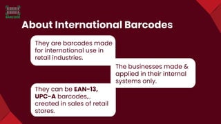 International Barcodes Knowledge You Should Understand | PDF