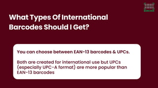 International Barcodes Knowledge You Should Understand | PDF
