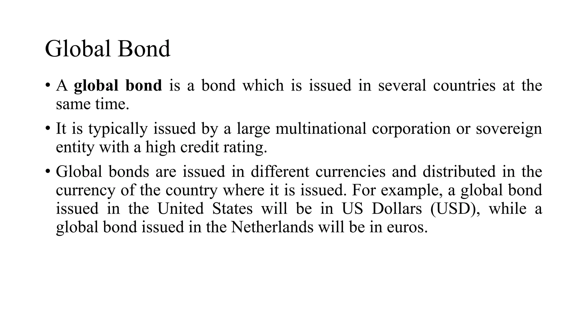 International bond market | PPTX