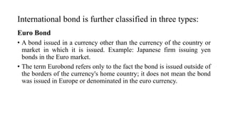 International bond market | PPTX