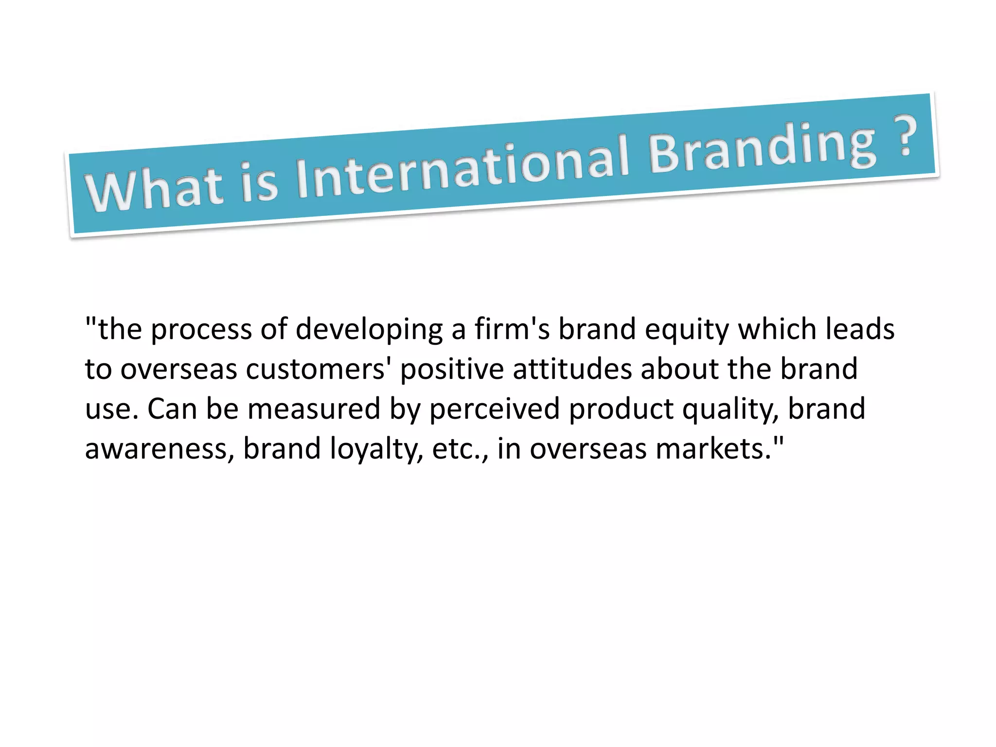 International Branding | PPTX
