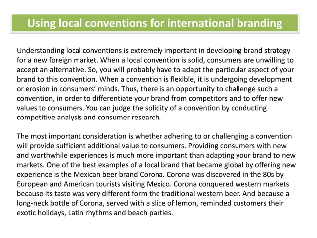 International Branding | PPTX | Business | Business and Finance
