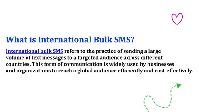International Bulk SMS | PPTX | Telecommunications Industry | Industries