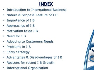 International Business (BBA MBA) | PPT
