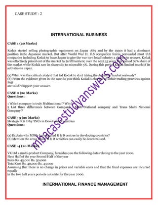 International business. international marketing. intarnatiomal finance mgmt | PDF