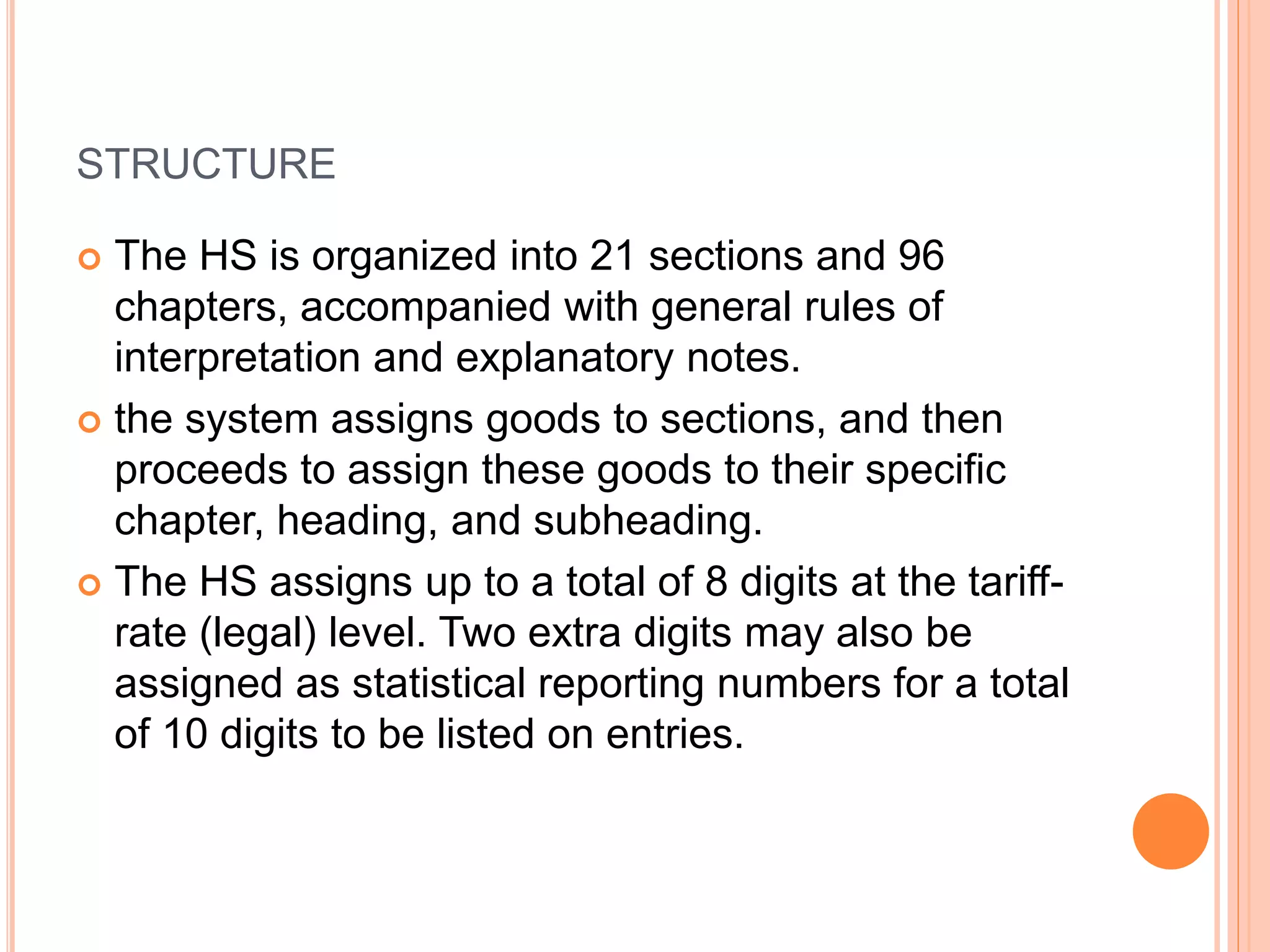 harmonised system of coding | PPTX
