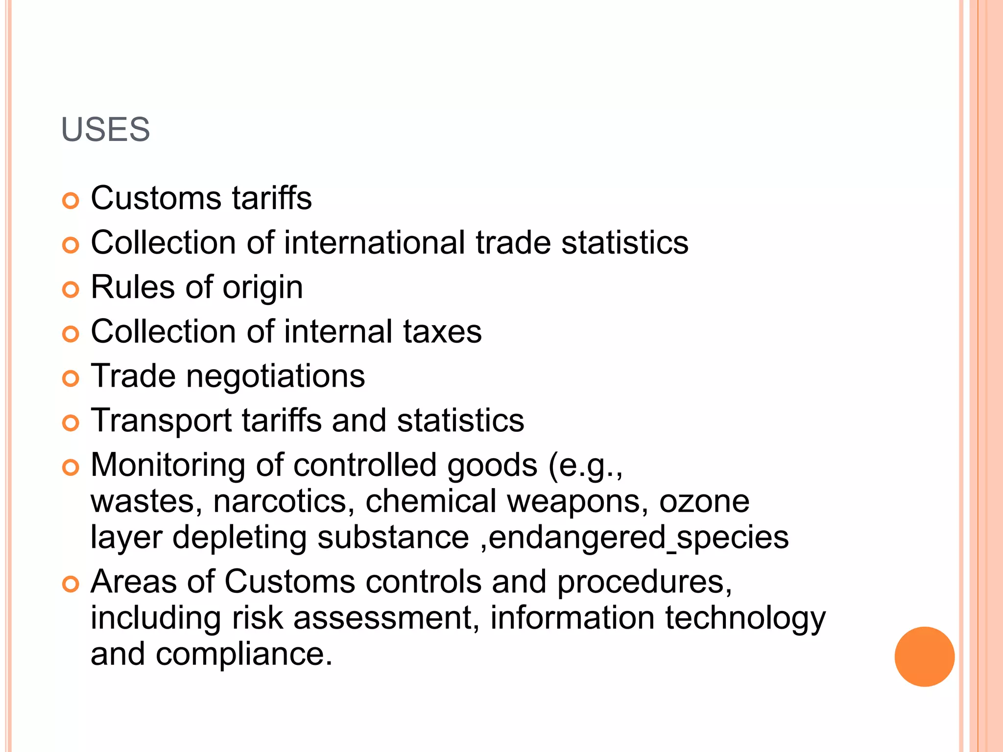harmonised system of coding | PPTX
