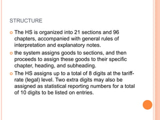 harmonised system of coding | PPTX