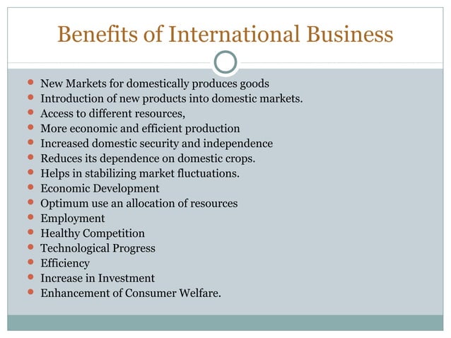 Introduction to International Business | PPT
