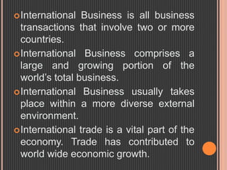 International business | PPTX
